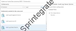SAP CPI – Enable Audit Log Service to view User Activities / Logs – Sprintegrate.com