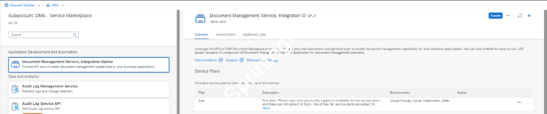 SAP BTP DMS – Integration & Repository Option- Initial Set Up – Sprintegrate.com