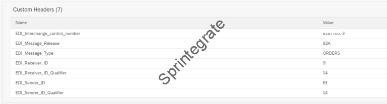 SAP CPI – Reusable Groovy Script to Log All EDI Headers – Sprintegrate.com