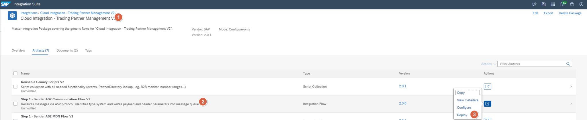 B2B on SAP Integration Suite – Cloud Integration – CPI – using Trading ...